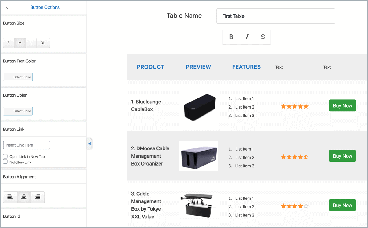 How To Create Your First Table With WP Table Builder