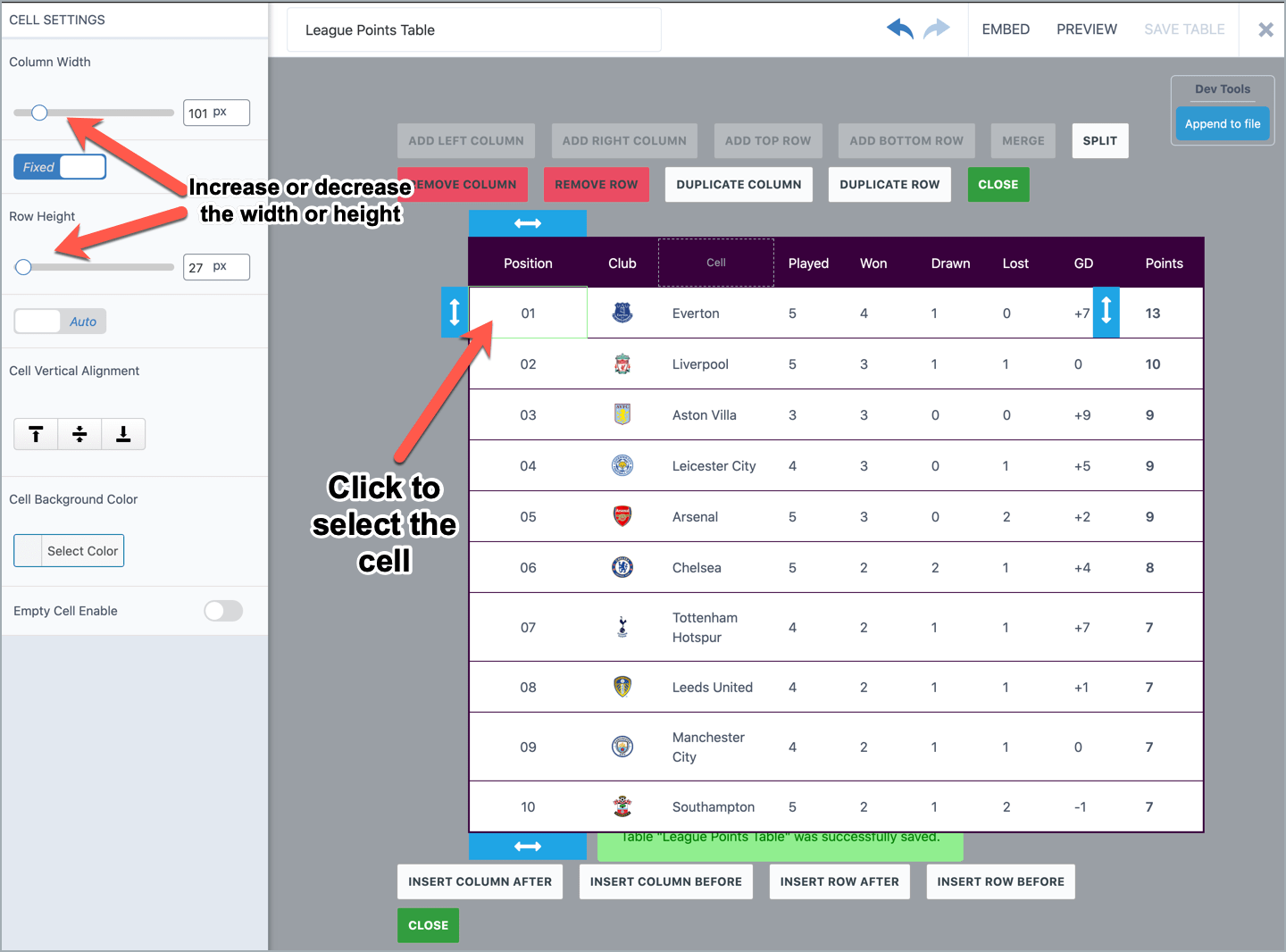 How To Change Row Height And Column Width In Word Printable Templates