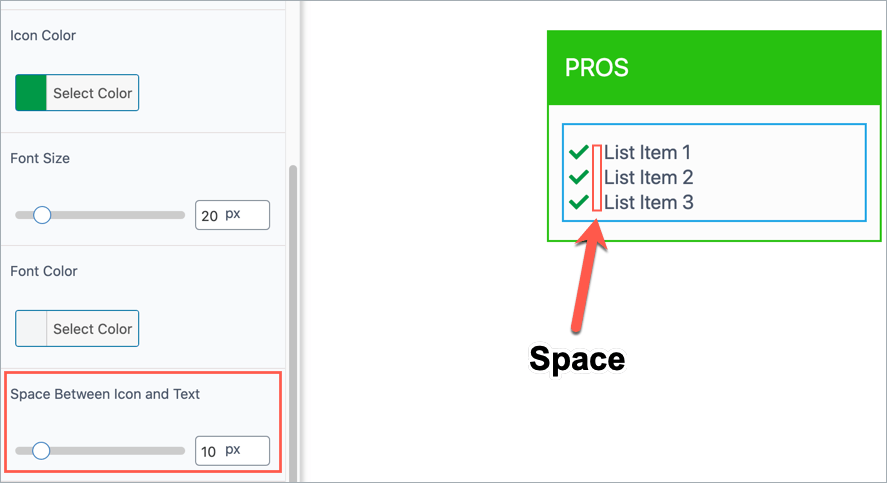 Styled List (Pro) - WP Table Builder