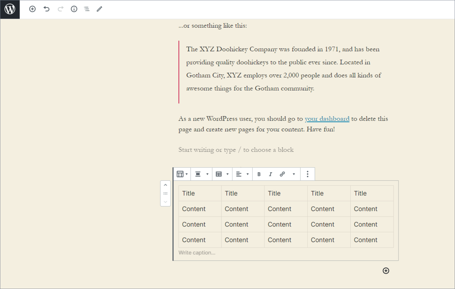 How to Create a Table in WordPress (With/out A Plugin)