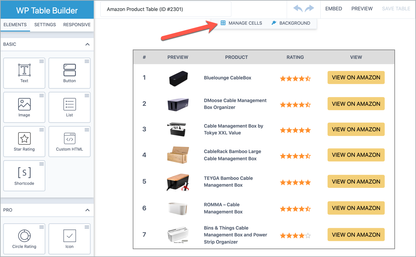 How To Merge Table Cells In WordPress - WP Table Builder