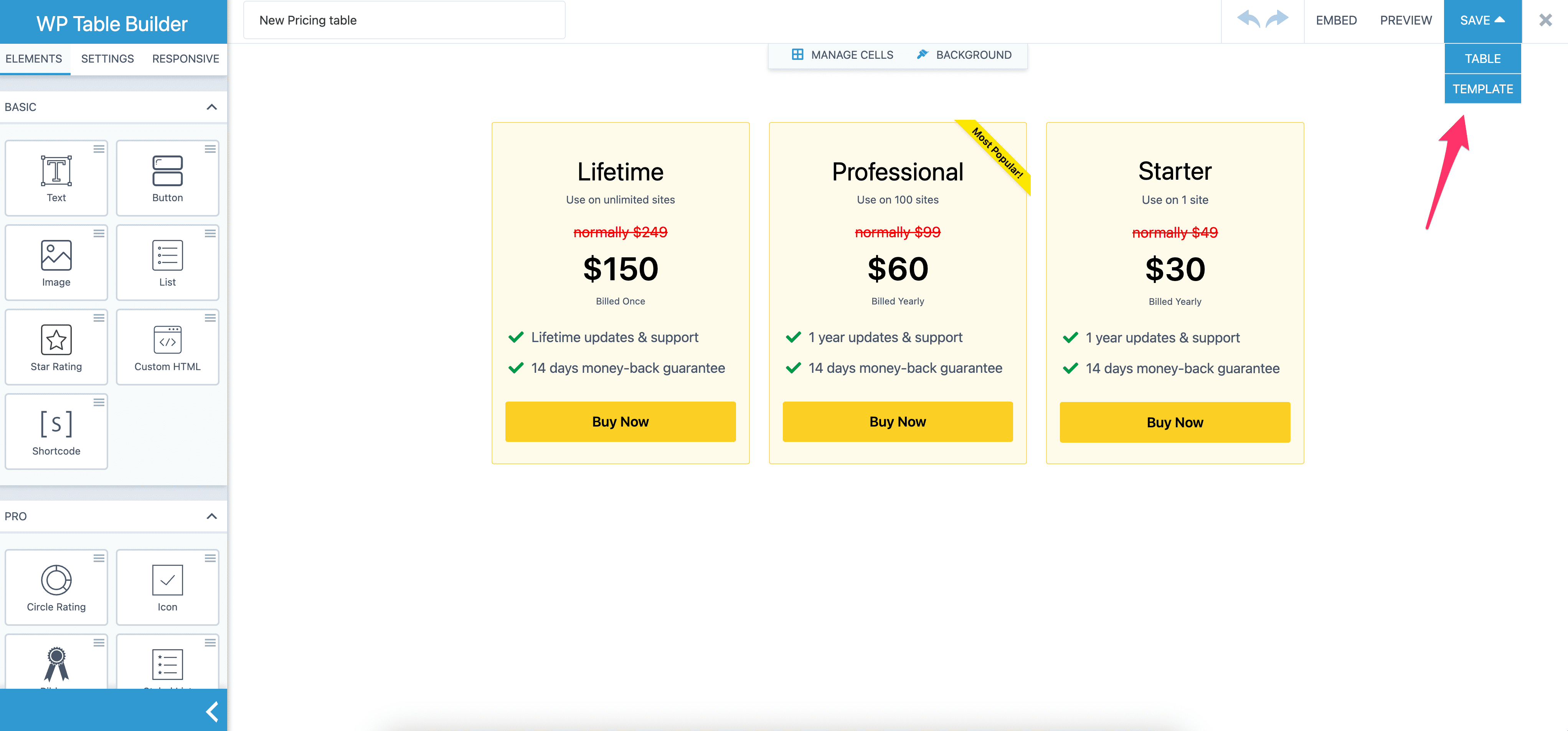 How To Use Your Own Table As A Prebuilt Table (PRO)