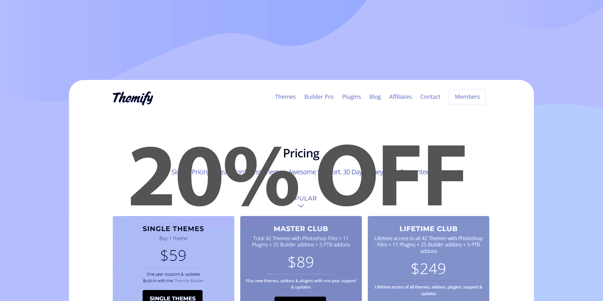Themify Coupon Code 2023 - Flat 20% OFF! (Working)