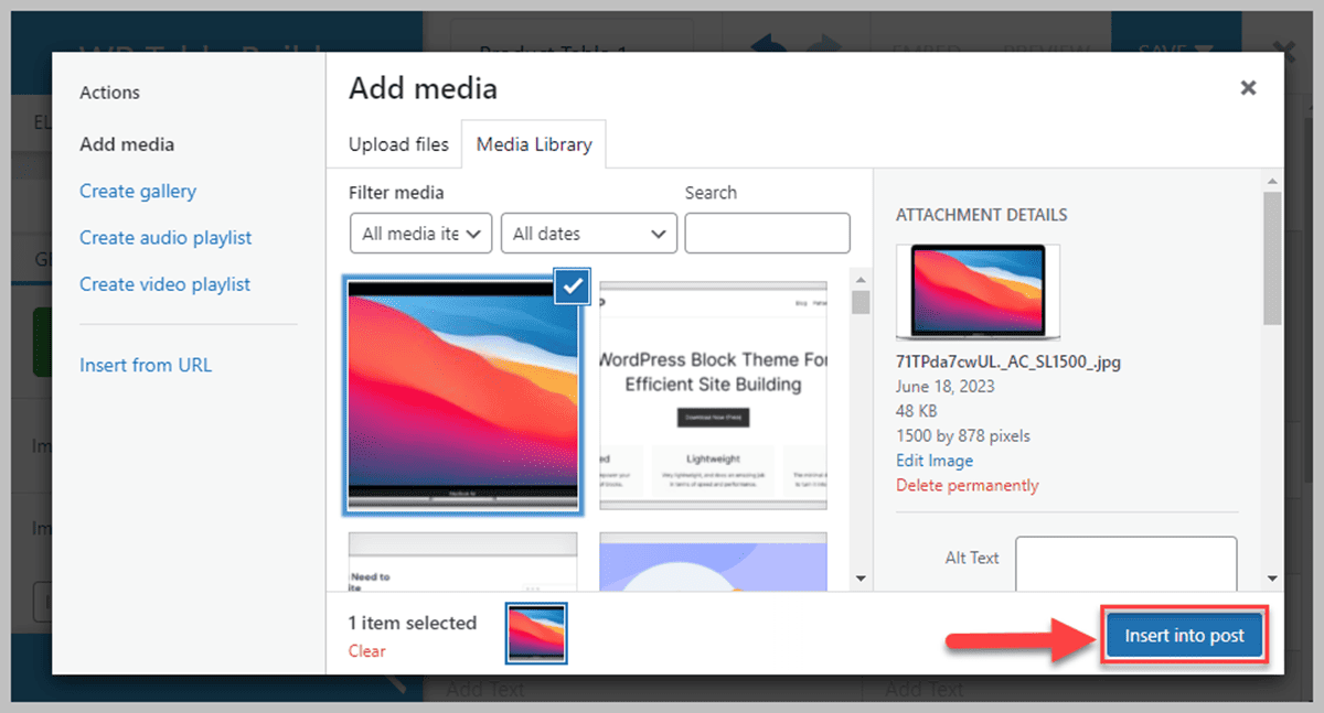 How to Create a Product Specification Table in WordPress (4 Easy Steps)