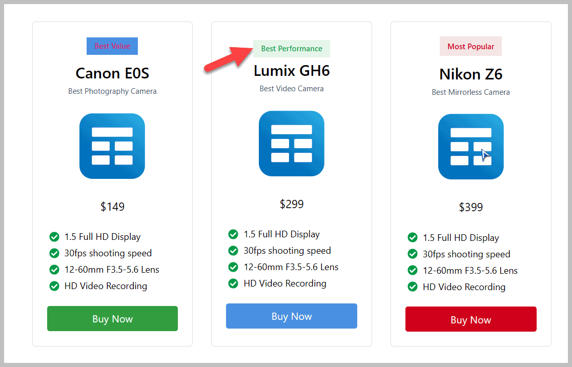 Badge (Pro Element) - WP Table Builder
