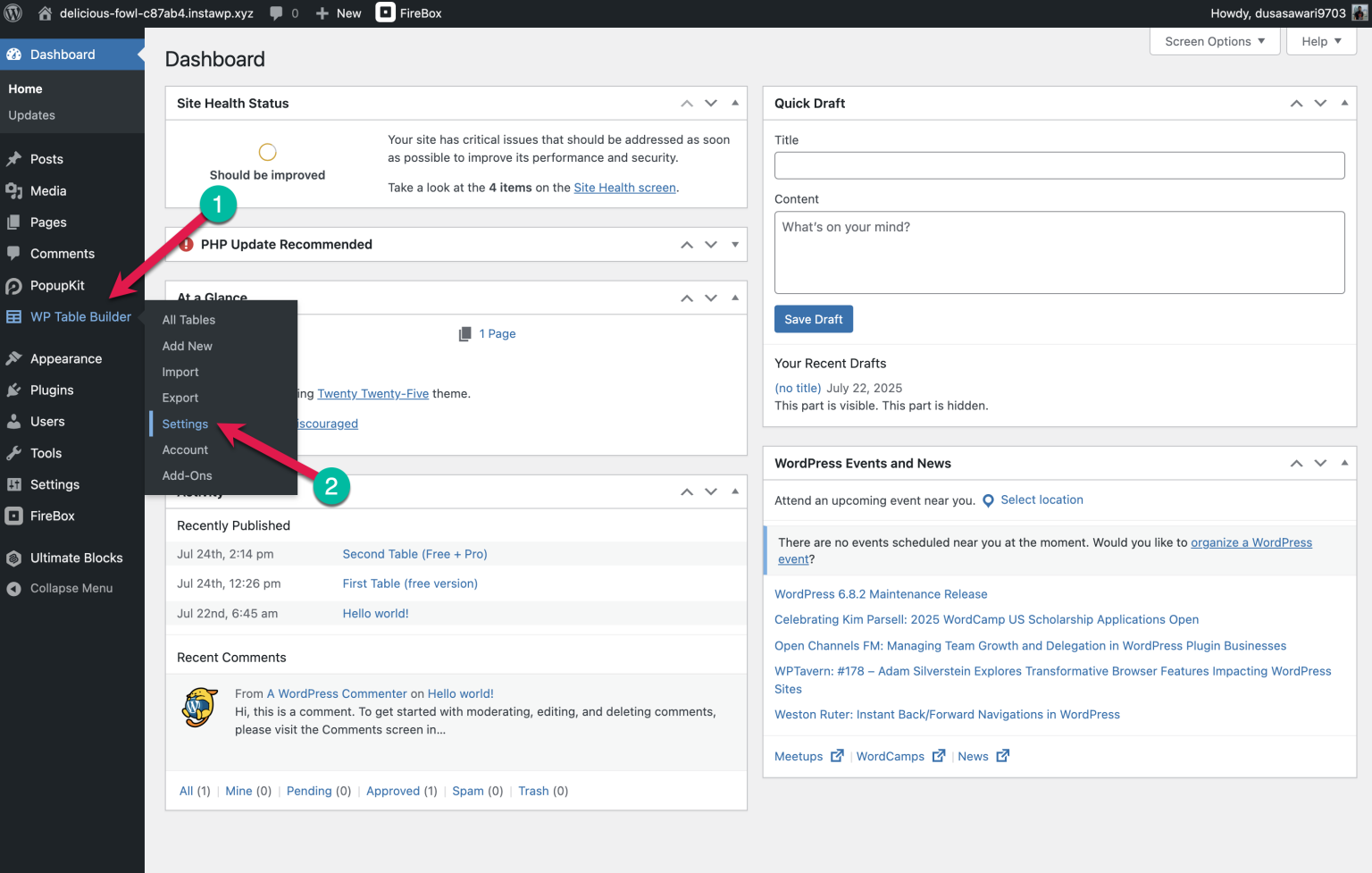 How to Add Custom CSS in WP Table Builder